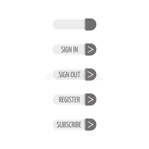 Web Buttons 27 Stock Vector Illustration Of Shape Rounded 332900500