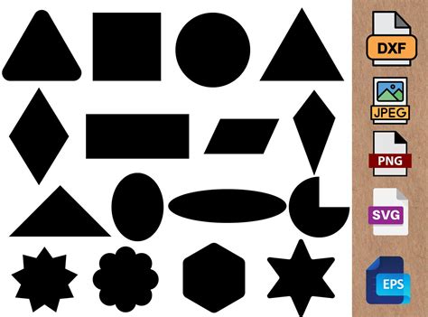 Basic Shape Svg Bundle Basic Shape Png Bundle Basic Shape Clipart Basic