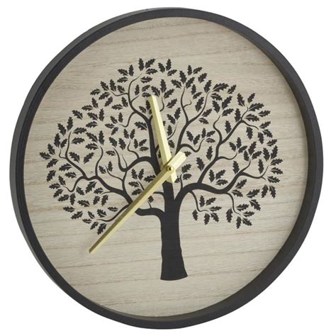 Wooden Clock Tree Design Dhl1670 Aubry Gaspard