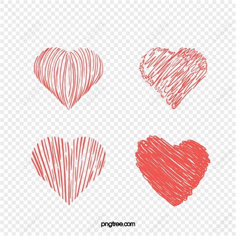 만화 손으로 그린 핑크 사랑 일러스트 그림간략하다디자인 Png 일러스트 무료 다운로드 Lovepik