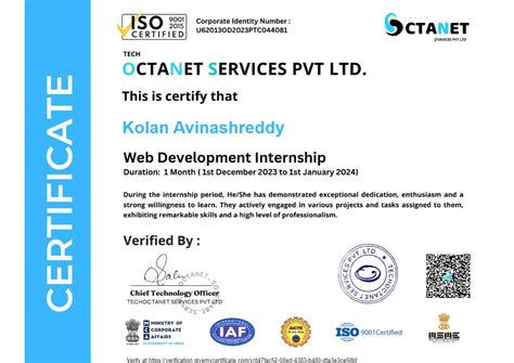 Webdevelopment Certificationachievement Webdevelopmentinternship
