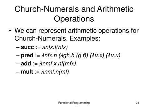 Ppt Introduction To The λ Calculus And Functional Programming