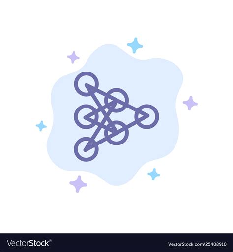 Learning Deep Algorithm Data Blue Icon Royalty Free Vector