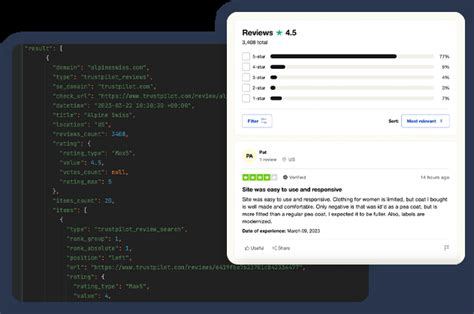 trustpilot api dataforseo