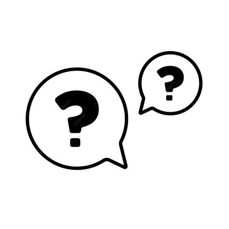 Premium Vector Question Mark Ask Bubble Faq Illustration Help Sign