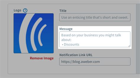 How Do I Send A Web Push Notification AWeber Knowledge Base