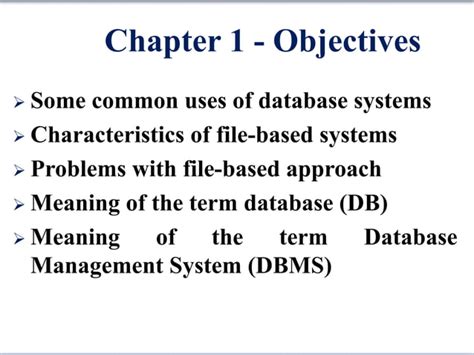 Database Systems Chapter 1 Pptx Databases Computer Software And