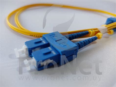 Patch Cord De Fibra Monomodo Duplex Sc Pronet Tecnología