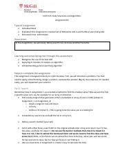 Assignment 3 Instructions 4 .pdf - CCCS 315: Data Structures and Algorithms Assignment #3 Type ...