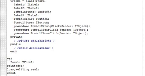 Kisah Perjalanan Program Menghitung Luas Dan Keliling Lingkaran Dengan
