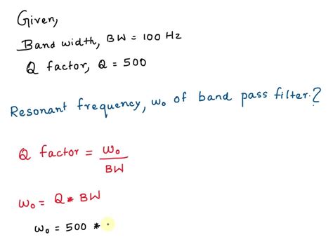Solved Determine The Bandwidth Of A Filter Circuit With A Lower Cutoff Frequency Of 100 Hz And