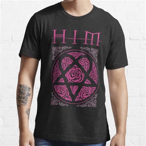 Heartagram Him Band Tee Heartagram Tee Pink Him Band Logo T Shirt For