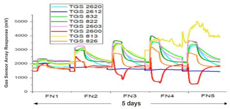 Graph Of Sensor Response For 5 Days Of Measurement Download Scientific Diagram