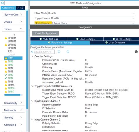 Stm32u575 Tim1 Capture Compare Interrupt Fails To Stmicroelectronics Community