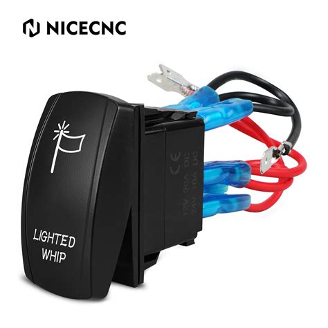 Universal Light Bar 5pin Rocker Switch 20a12v For Utv Atv