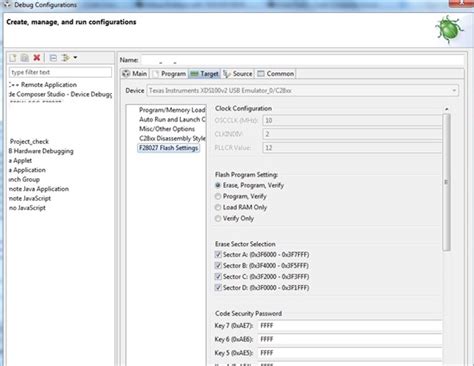 Erase Flash Code Composer Studio Forum Code Composer Studio TI E E Support Forums