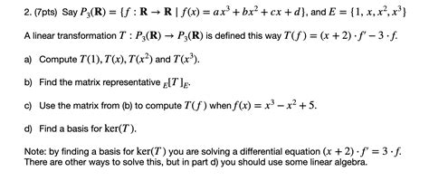 Solved 7pts Say P3 R F RR F X Ax3 Bx2 Cx D And Chegg Com