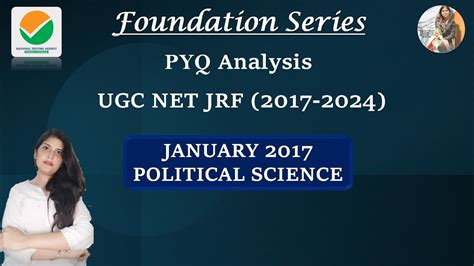 Pyq Analysis 2017 2024 Foundation Series Ugc Net Jrf Political