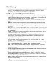 What Is Laboratory Docx What Is Laboratory A Place Suitable For Experimental Research In A