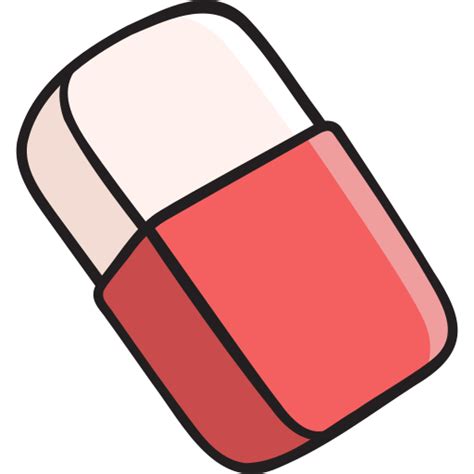Eraser Rubber Stationery Education School Material Icon Download