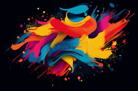 Abstract Color Spectrum Design Holi Festival Concept Stock Image