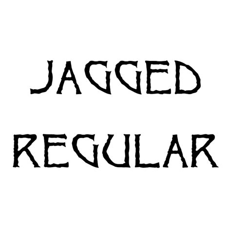 Jagged Regular Font Free Fonts On Creazilla Creazilla