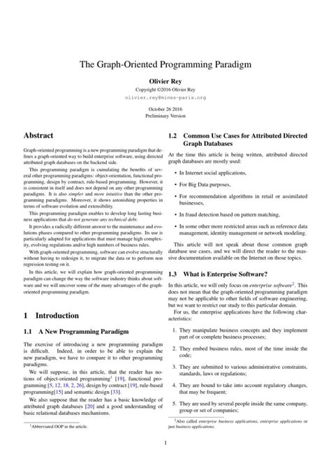pdf the graph oriented programming paradigm cogsoft®