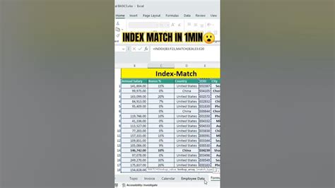 advance formula index match excel exceltips excelbasics