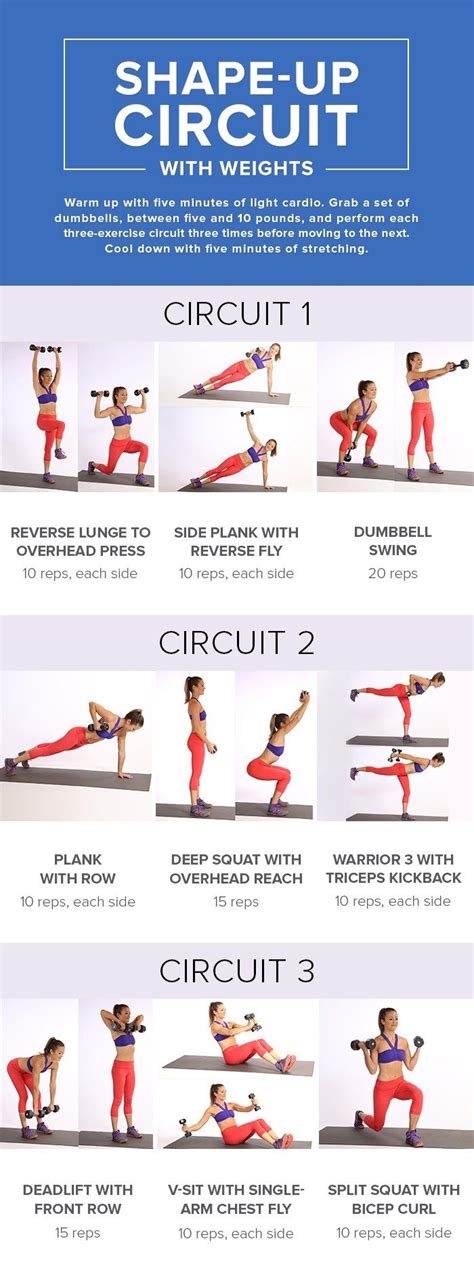 This Printable Circuit Workout Will Tone Every Inch Of You Circuit Workout Exercise Fitness Body