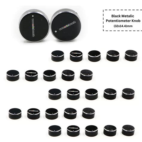 High Quality Black Metal Potentiometer Knob Durable And Stylish Control