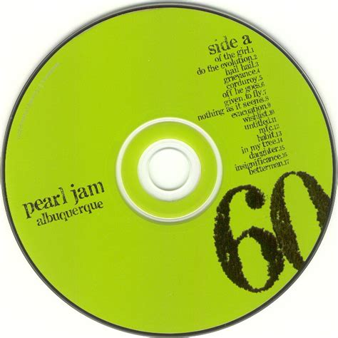 Release 2000 10 20 Albuquerque Nm Usa 60” By Pearl Jam Cover