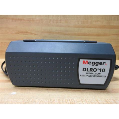 Megger Dlro 10 Ducter Digital Ohmmeter Dlro10 Tested Used Mara Industrial