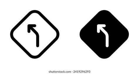 Editable Curve Left Arrow Vector Icon Stock Vector Royalty Free 2419296293 Shutterstock