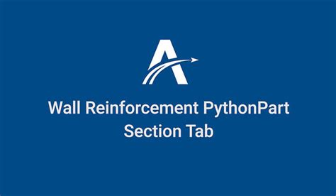 Allplan Wall Reinforcement Pythonparts Developed By Allto