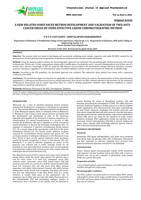 Pdf A New Related Substances Method Development And Validation Of Two Anti Cancer Drugs By