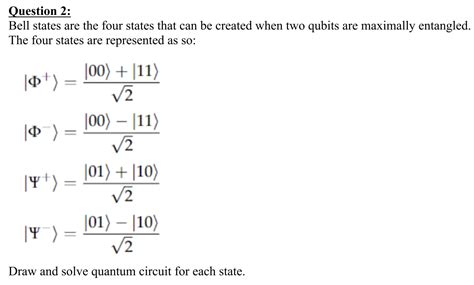 Solved How Can I Draw And Solve The Quantum Circuit For Each Chegg