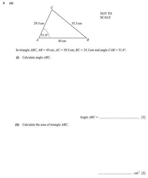 Ks4 Igcse Trigonometry Past Paper Questions Maths With David