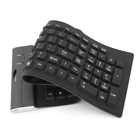Waterproof Silicone Keyboard Foldable Flexible USB Dustproof DirtProof Full Size AxGear Ca