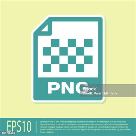 녹색 Png 파일 문서 아이콘입니다 노란색 배경에 고립 된 Png 버튼 아이콘을 다운로드 합니다 Png 파일 기호입니다 벡터