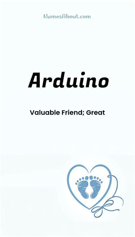 Arduino Name Meaning And Origins Nicknames Sibling Ideas