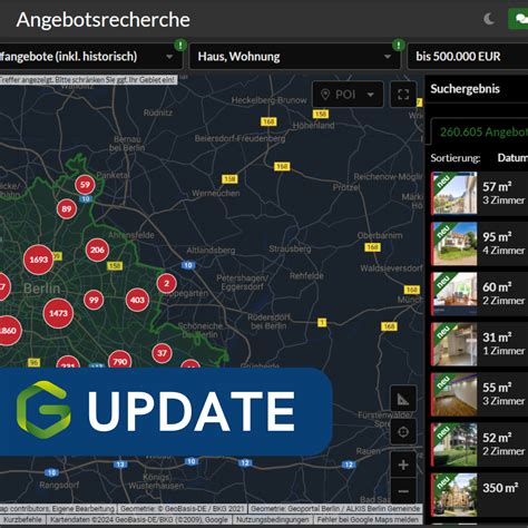Preishistorie Und Dark Mode In Geomap Real Estate Pilot Produktupdates
