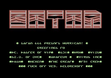 Csdb Hurrican Preview By Satan And The Blasters Inc