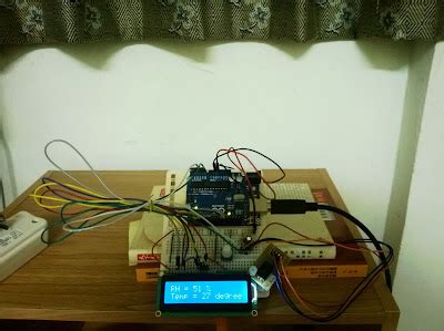 Reality Virtualization RtoV Arduino RH Temp Sensor With LCD Display