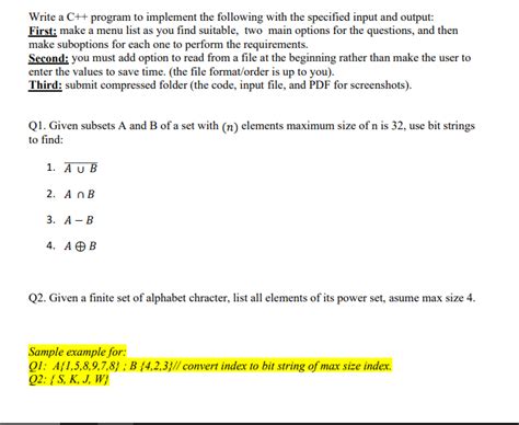 Solved Write A C Program To Implement The Following With Chegg