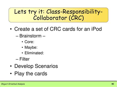 Ppt Object Oriented Analysis Powerpoint Presentation Free Download