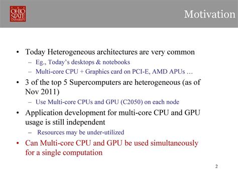 A Dynamic Scheduling Framework For Emerging Heterogeneous Systems Ppt Download