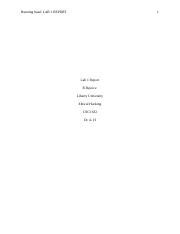 CSCI LAB Docx Running Head LAB REPORT Lab Report R Rejoice Liberty University