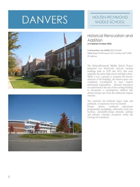 Danvers Holten Richmond Middle School Pdf
