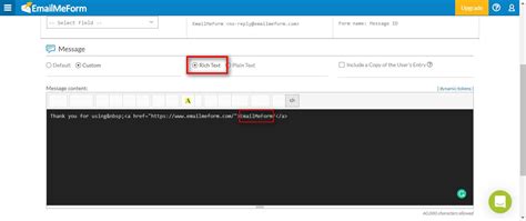 Adding A Link To Your Autoresponder Help And Support Knowledge Base Emailmeform