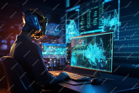 Premium Photo Computer Programmer Using Ai For Data Science And
